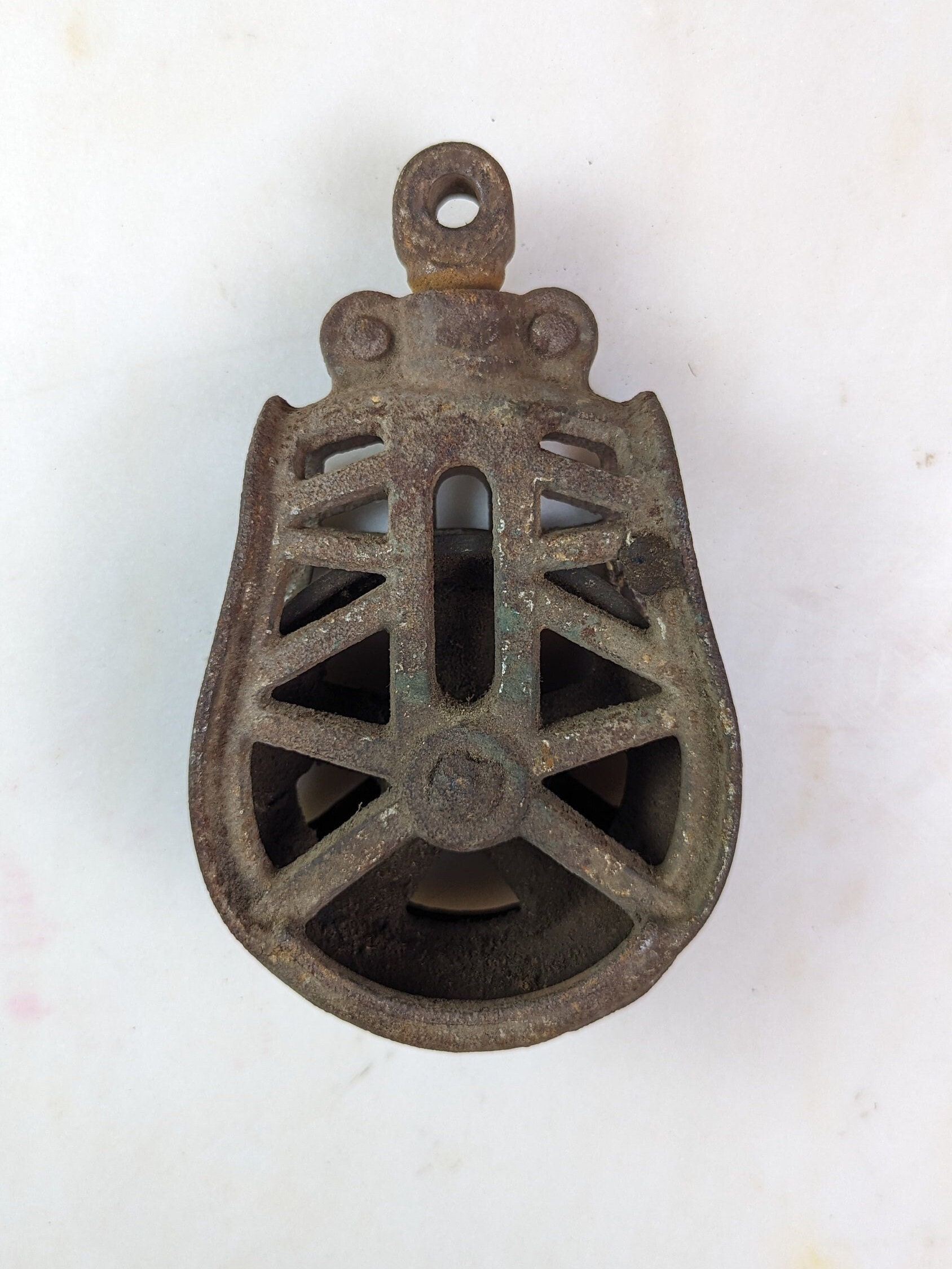 Antique Cast Iron Barn Hay Trolley Block and Tackle for Rustic Decor - Etsy