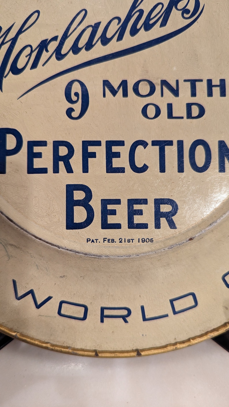 Antique Horlacher's Perfection Beer Tray Vienna Art Plate 1905 PA ...
