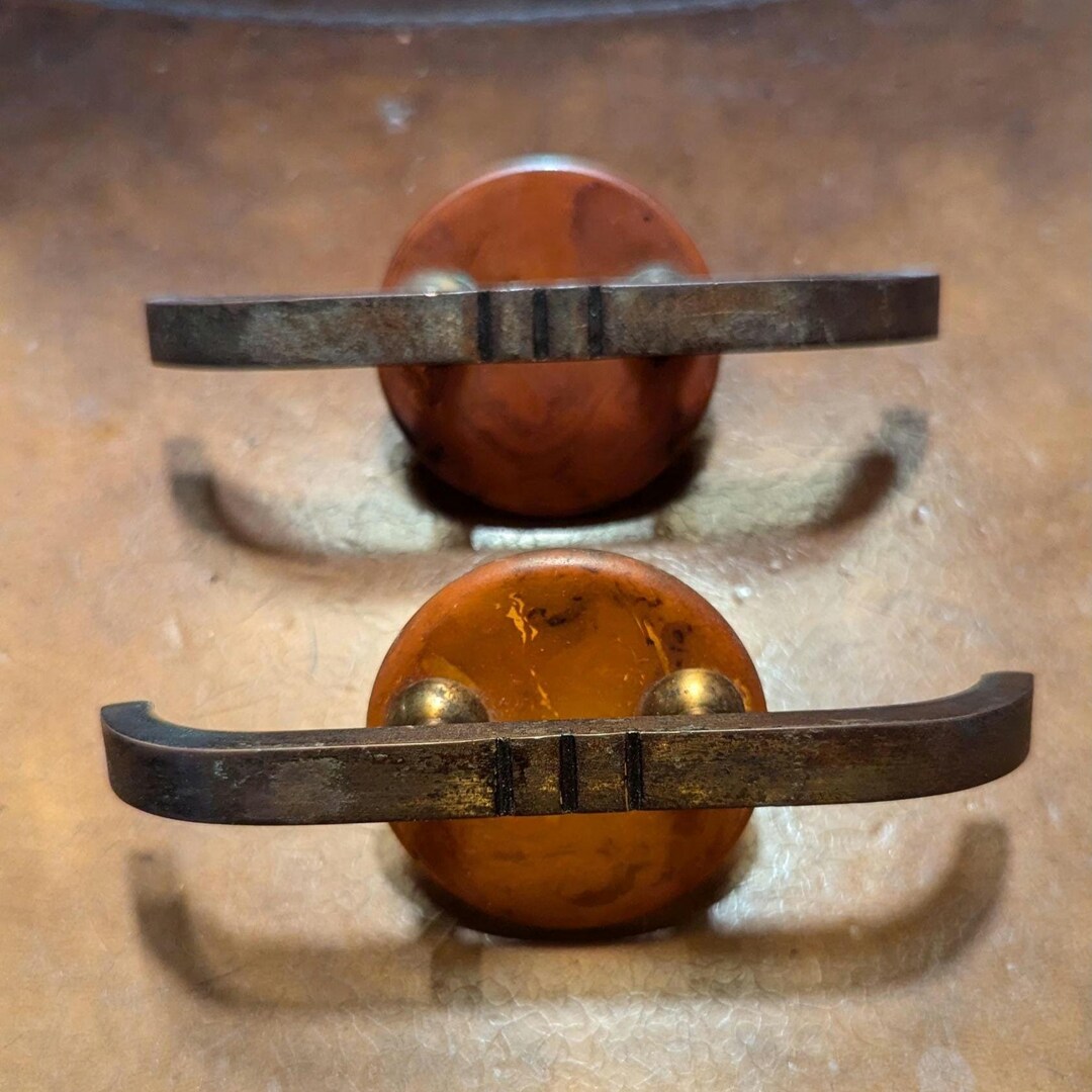 Vintage Art Deco Bakelite Waterfall Drawer Pulls (SET OF 2) - Etsy