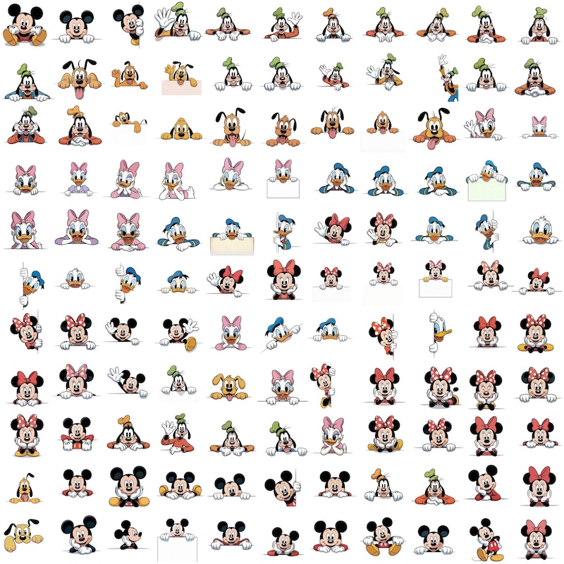 Mickey Minnie Goofy Daisy Pluto - Etsy
