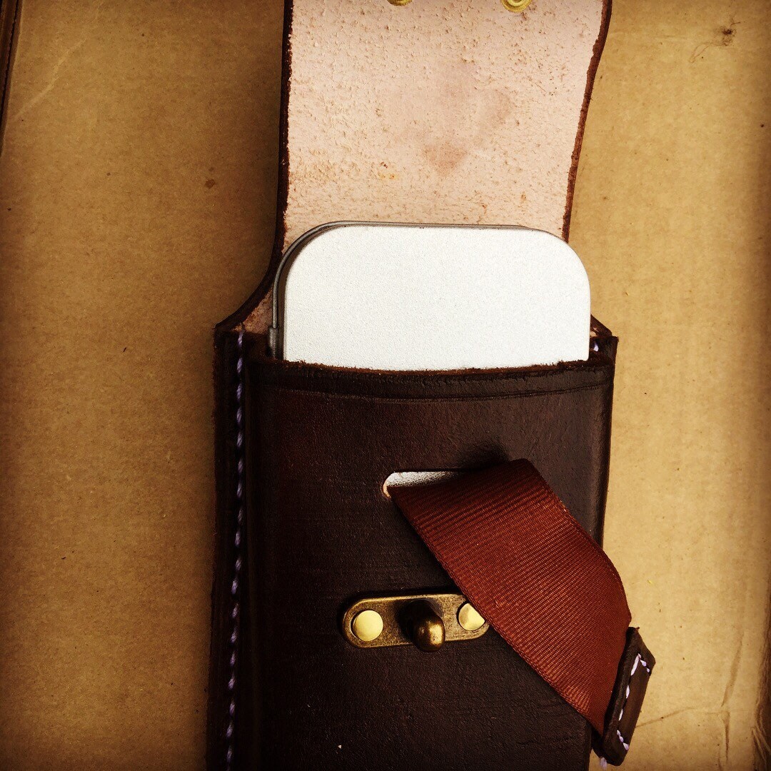 Altoid Tin Sized Pouch. Steampunk Leather Pouch, Bush Craft, Every Day ...
