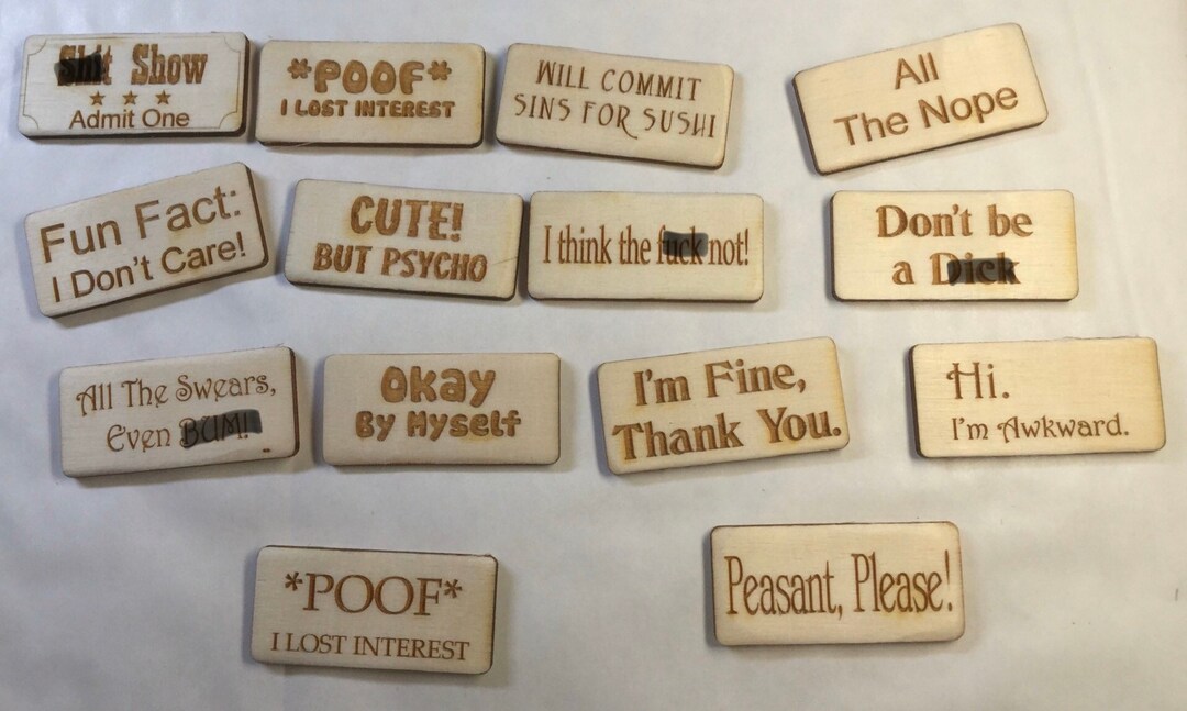 Funny Pin Badges - Etsy