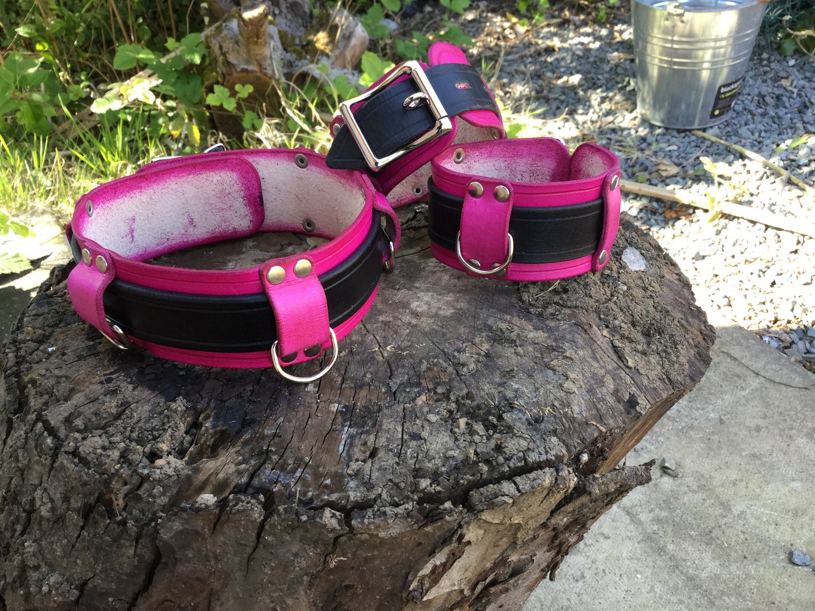 Lockable Collar and Cuffs Set. Made to Order With - Etsy UK