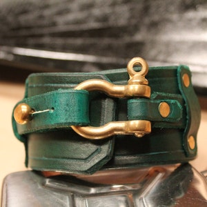 Steampunk Leather Cuff. Free UK Delivery. Handmade Brass Cuff, Bracelet ...