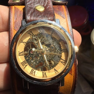 Fallout Inspired Unisex Wrist Watch Made From Full Grain Veg Tan ...