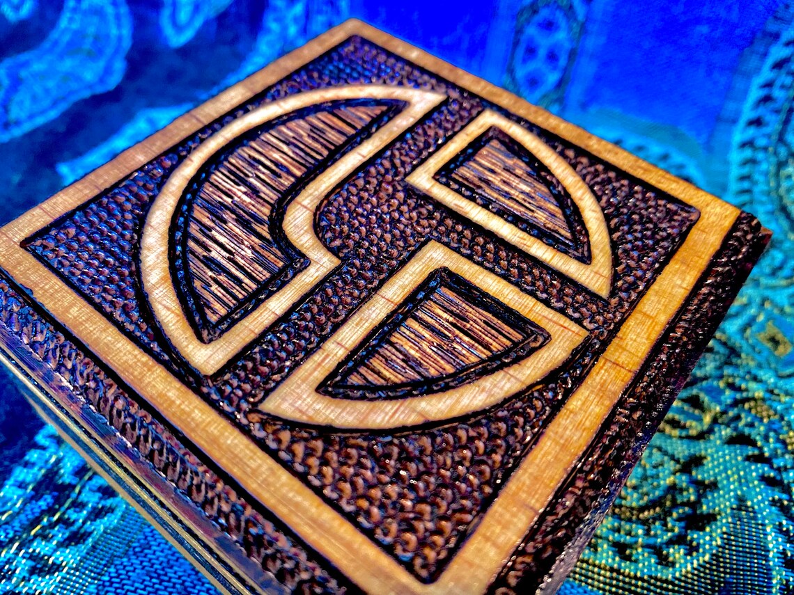 Disco Biscuits Logo Wood Burned Wooden Box - Etsy