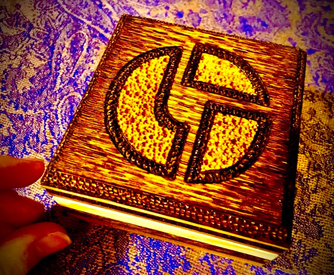 Disco Biscuits Logo Wood Burned Wooden Box - Etsy