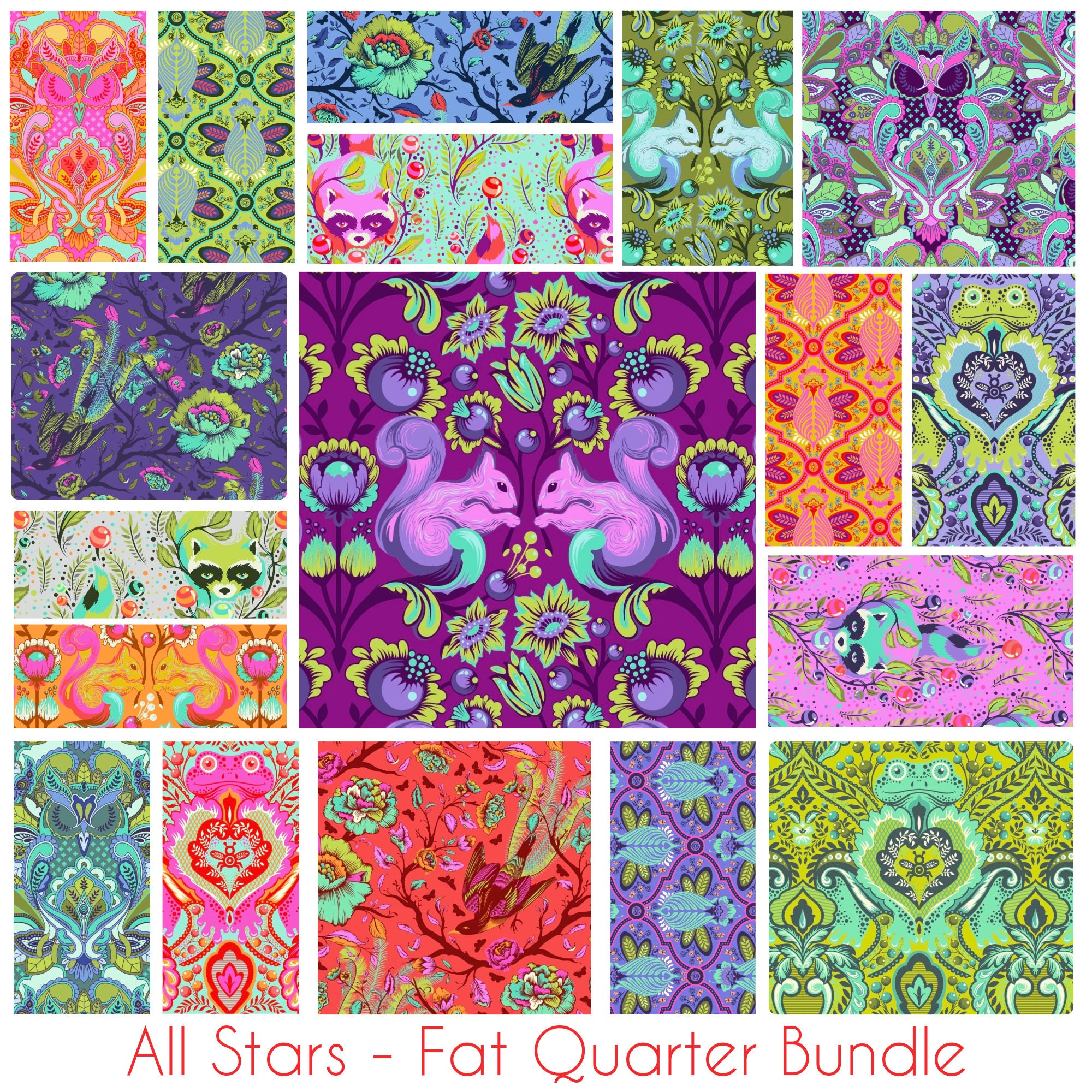 Tula Pink All Stars FQ Bundle. - Etsy