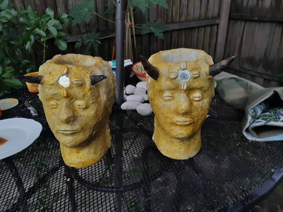 Odde Head... Oshosi's Father. Cabeza De Odde..padre De Oshosi - Etsy