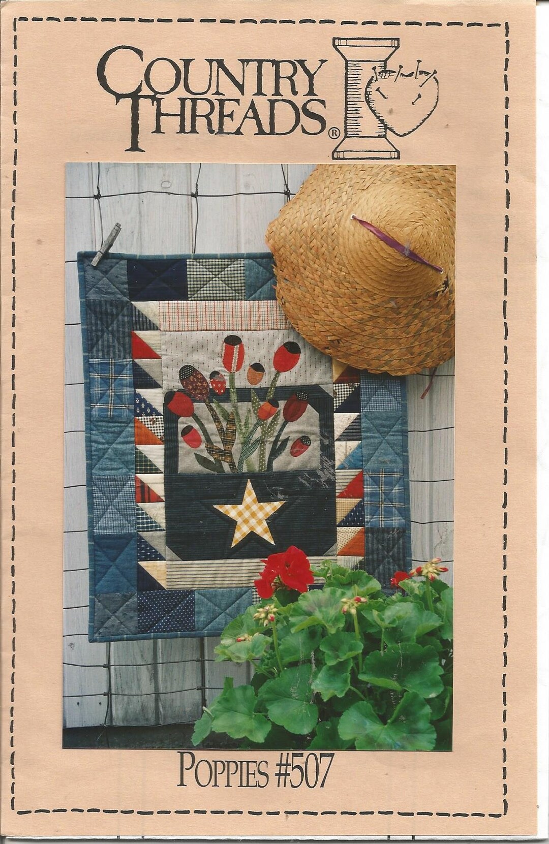 Wall Quilt Pattern Country Threads Poppies Wall Quilt Pattern - Etsy