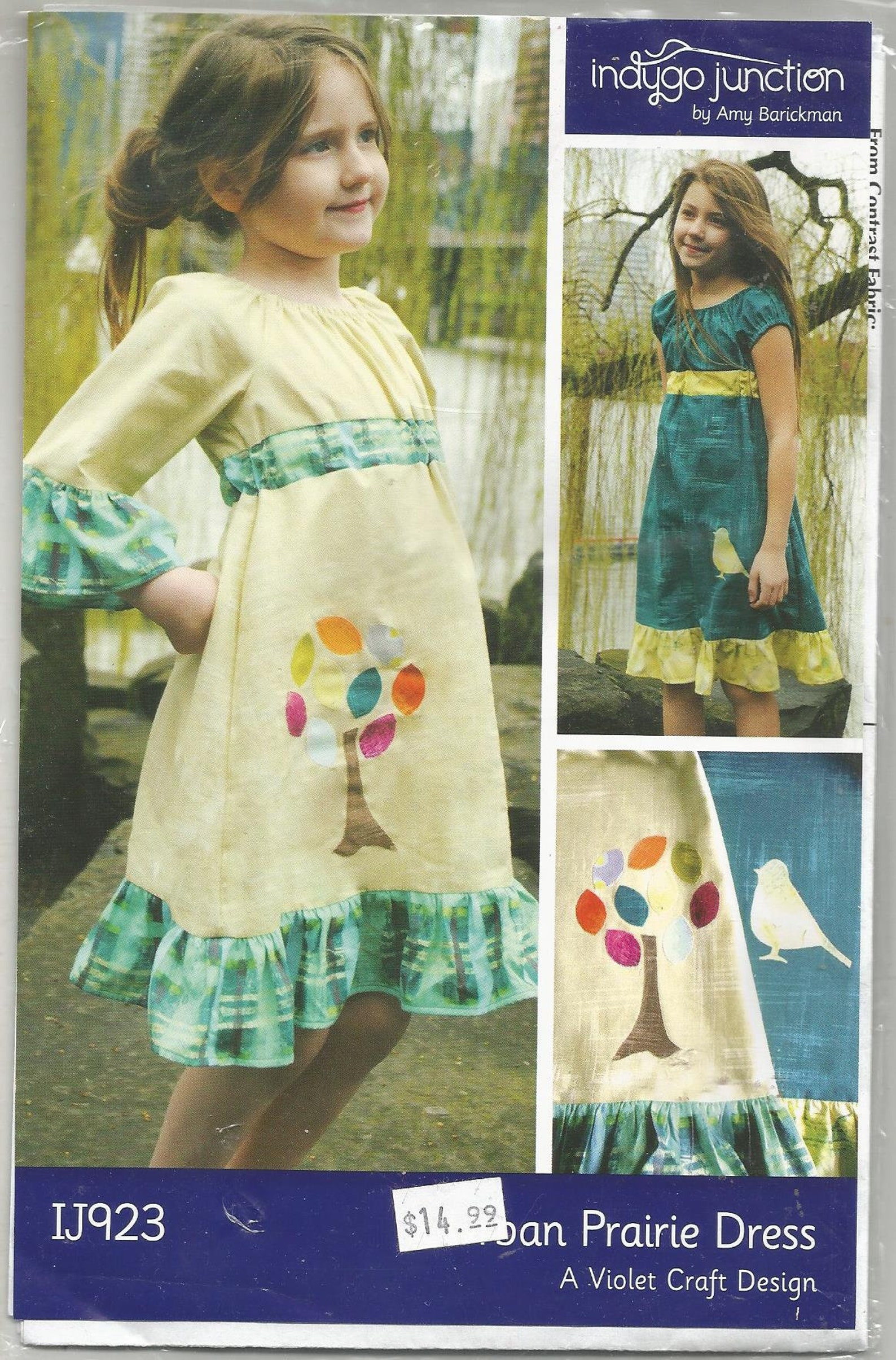Pattern Indygo Junction IJ923 Urban Prairie Dress Girls Size 1 Y to 10 ...