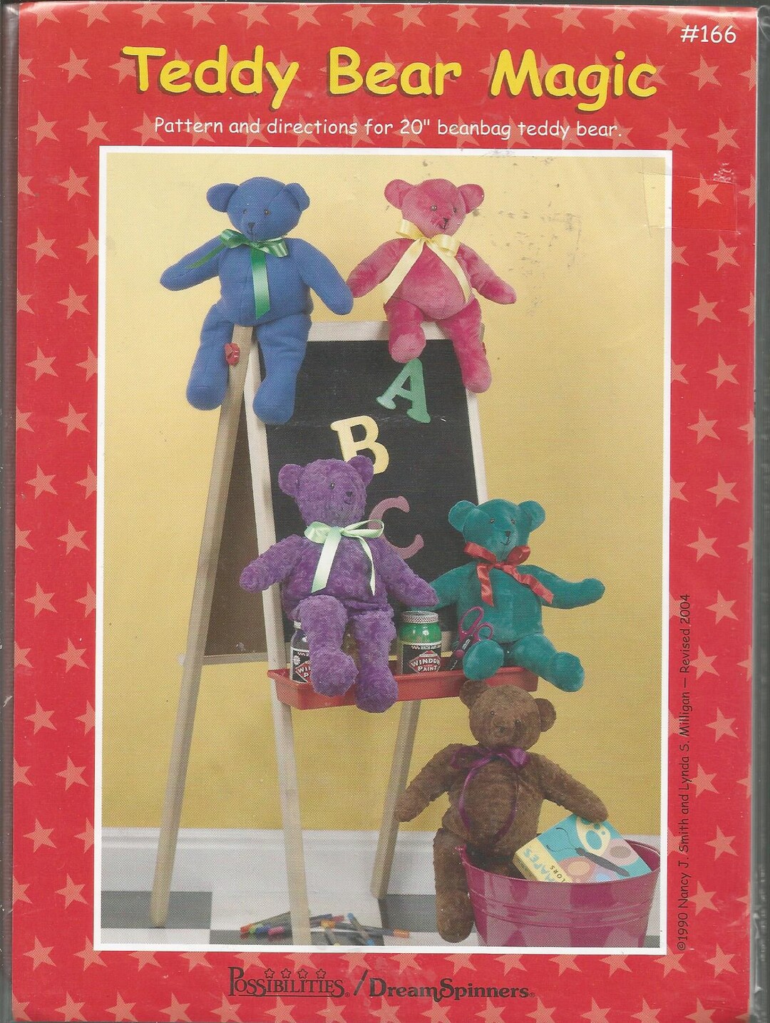 Teddy Bear Magic Pattern # 166, Pattern -- 20'' Posable Bean Bag Teddy ...