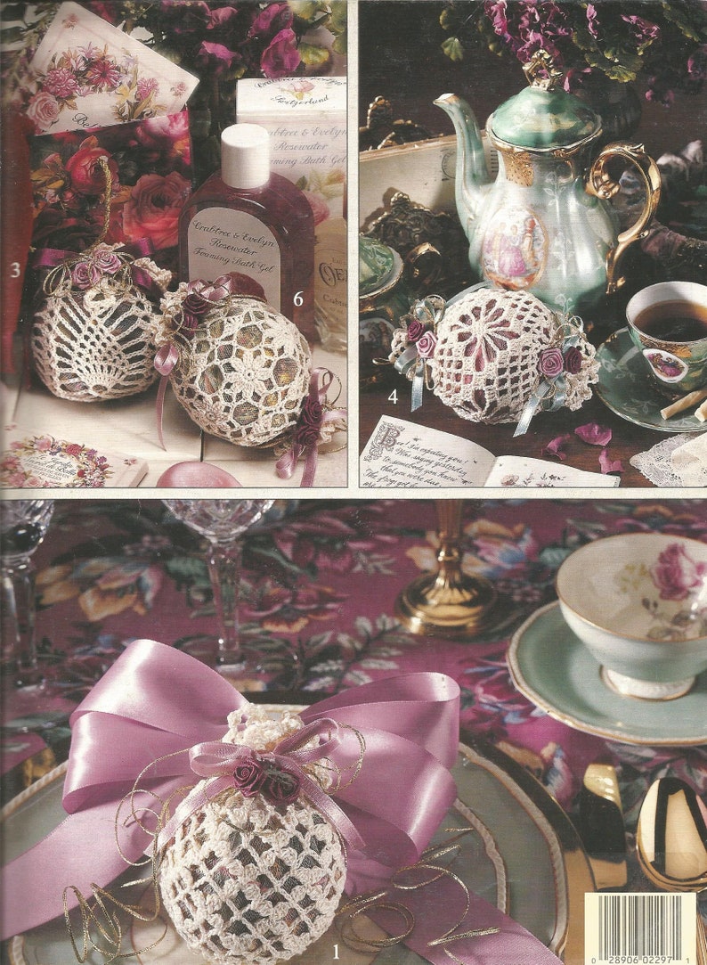 Vtg Sachets 6 Soft Shapes to Crochet by Anne Halliday Leisure - Etsy