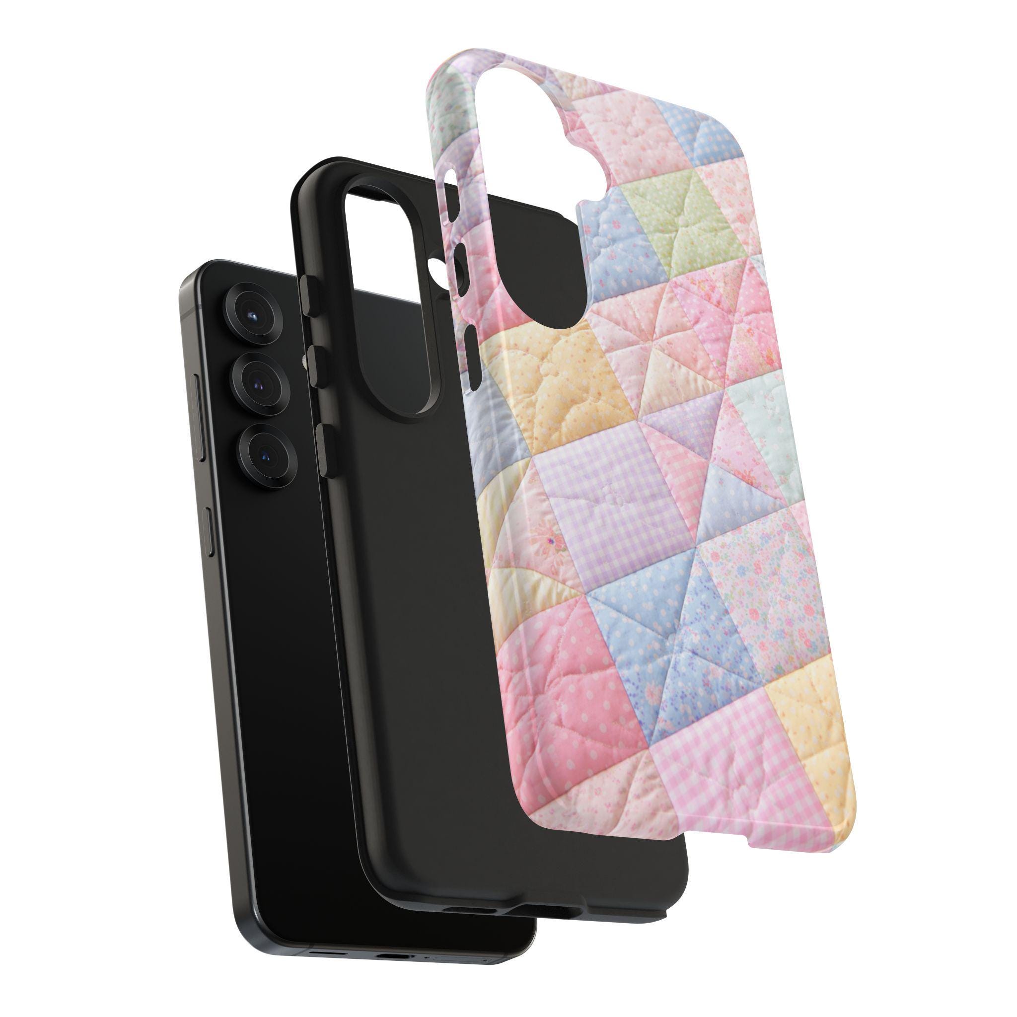 Pastel Patchwork Quilt Phone Case - Etsy