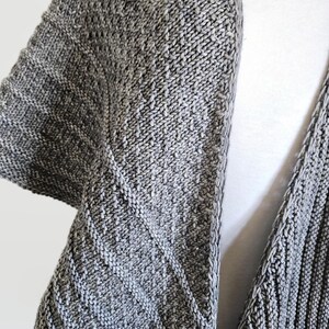 Oversized Shawl Knitting Pattern, Oversized Wrap, Moderate Difficulty ...