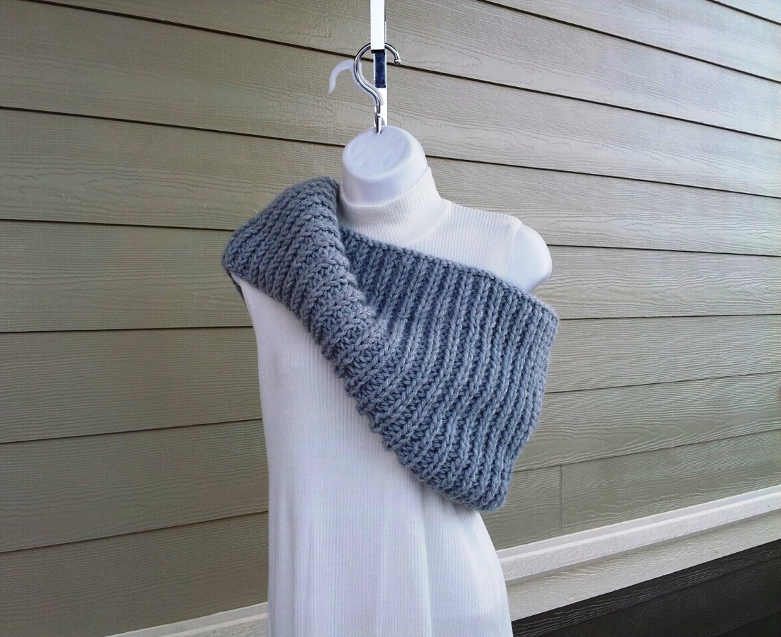 Reversible Shaker Cowl PDF KNITTING PATTERN Beginner Level - Etsy