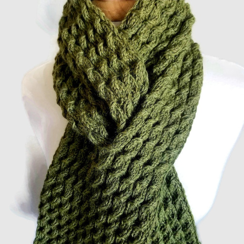 Keyhole Scarf Knitting Pattern and Video - Experienced Beginner ...