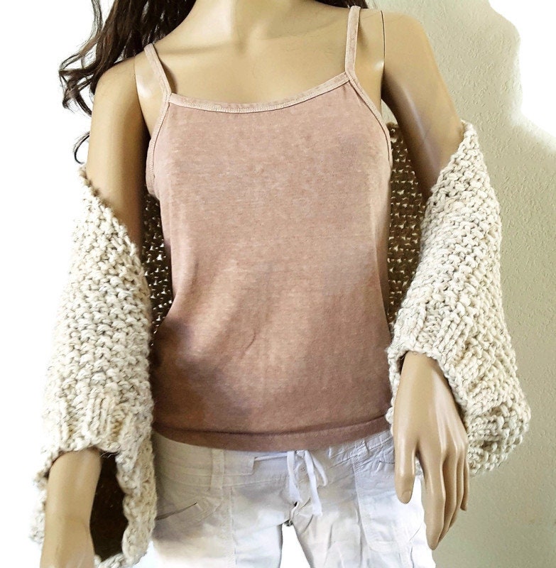 Slouchy Knit Shrug Pattern: Beginner Easy Weekend Project (PDF Pattern ...