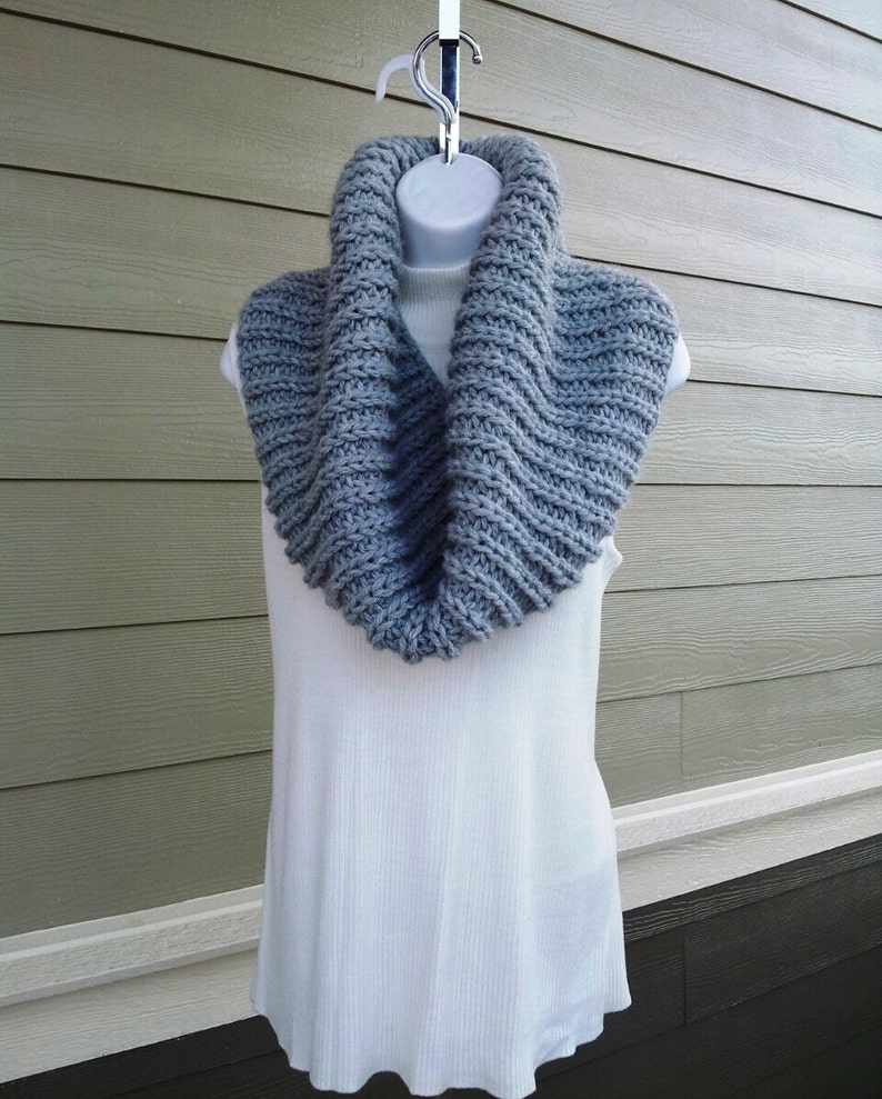 Reversible Shaker Cowl PDF KNITTING PATTERN Beginner Level - Etsy