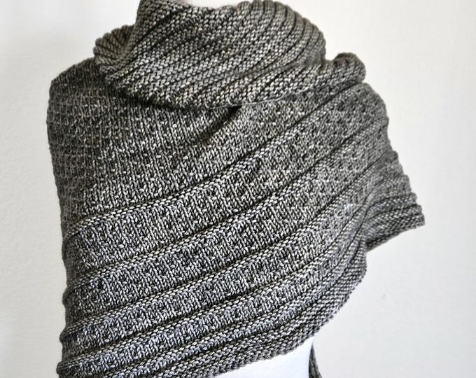 Oversized Shawl Knitting Pattern, Oversized Wrap, Moderate Difficulty ...