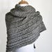 Oversized Shawl Knitting Pattern, Oversized Wrap, Moderate Difficulty ...
