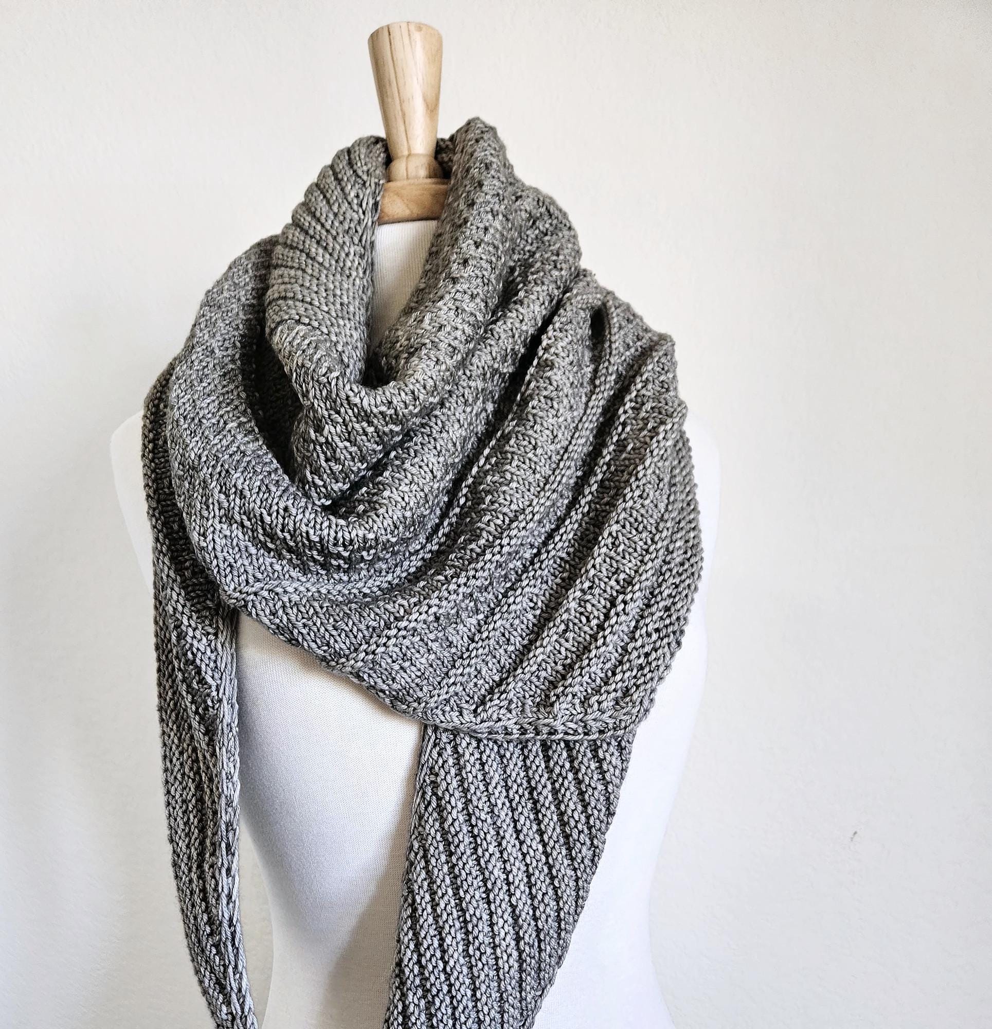 Oversized Shawl Knitting Pattern, Oversized Wrap, Moderate Difficulty ...