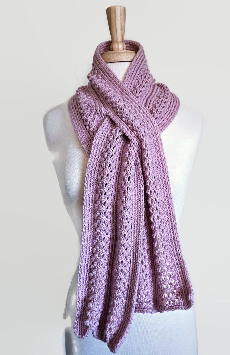 Keyhole Scarf "rip Tide" Knitting Pattern, Moderate Level, Old Shale ...