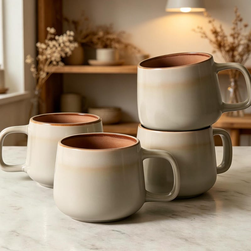 Mug Set Reactive Glaze - Etsy