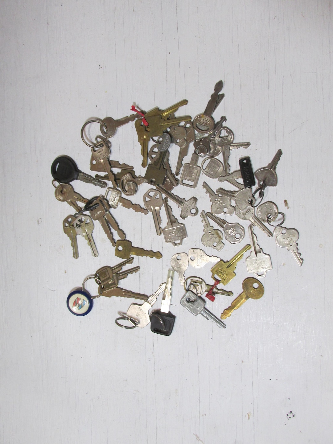 Vintage Set of 52 Metal Keys- Car Keys, Automotive, Door Keys, Old Keys ...