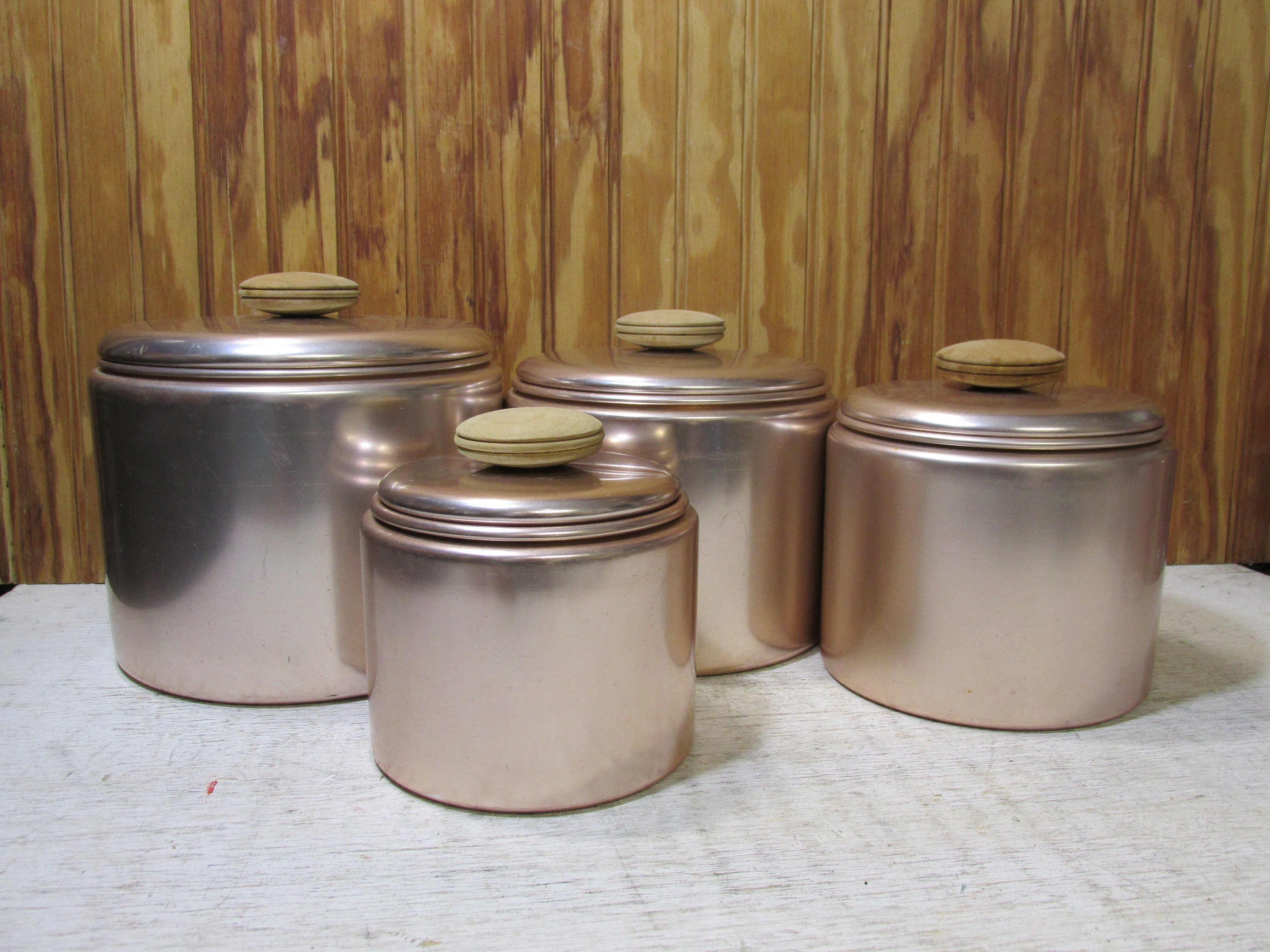 Mirro Copper color canisters pair Jars & Containers Kitchen Storage ...