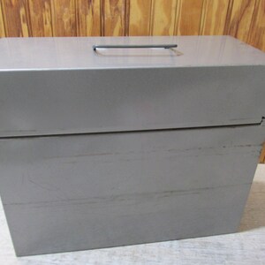 Vintage Hamilton Porta File Metal Locking File Box Storage Box Lock Box ...