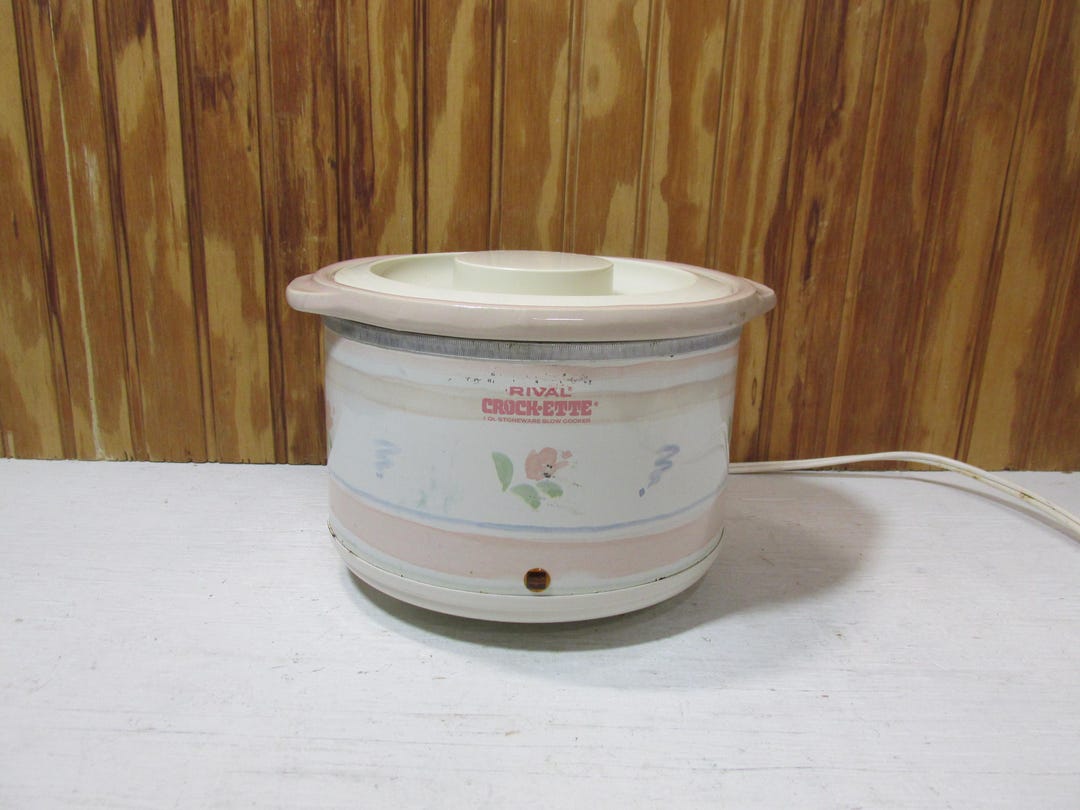 Vintage Pink and Cream Rival Crock Ette Slow Cooker- Small- Crock Pot ...