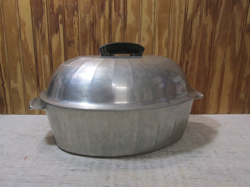 Vintage Aluminum Household Institute Oval Roaster- Roasting Pan - Etsy