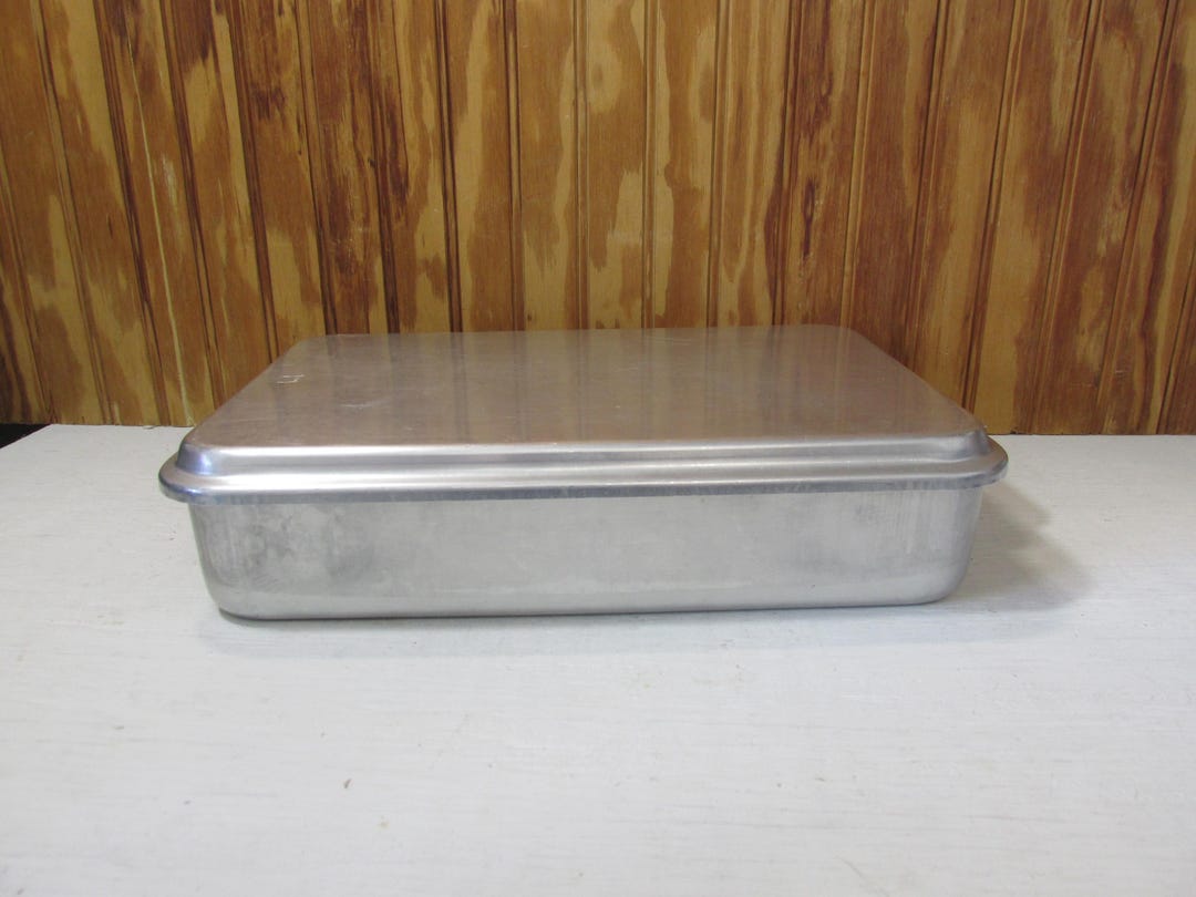 Vintage Mirro Aluminum Cake Pan With Lid- Rectangular- 13 X 9 Inch - Etsy