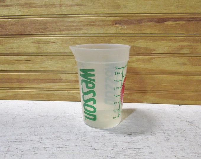 Vintage Plastic Wesson Oil Measuring Cup- 2 Cup - Etsy