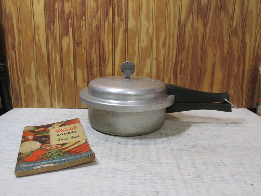 Vintage Aluminum Mirro Matic 2 1/2 Quart Pressure Cooker With Weight ...