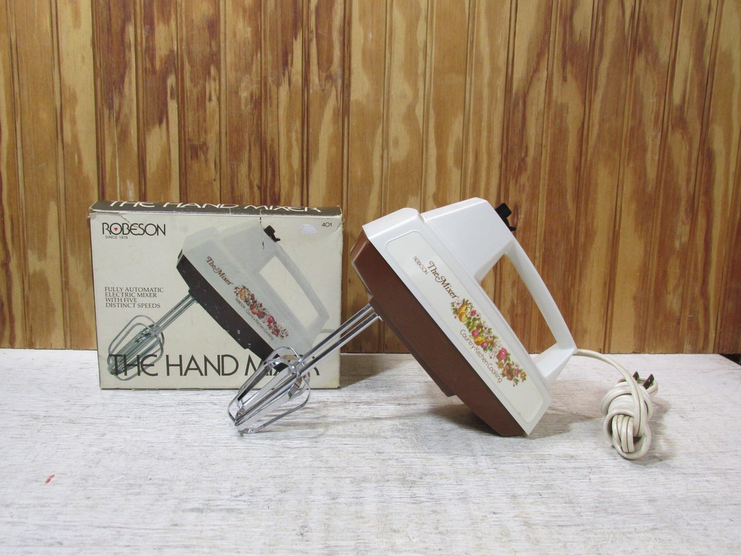 Vintage Robeson Fully Automatic Electric Hand Mixer With 5 Speeds ...