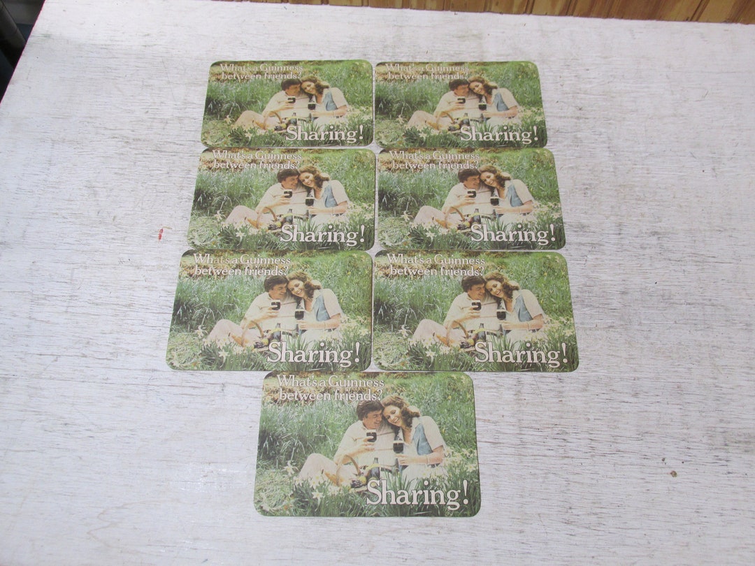 Vintage Set of 7 Guinness 'what's a Guinness Between Friends?' Paper ...