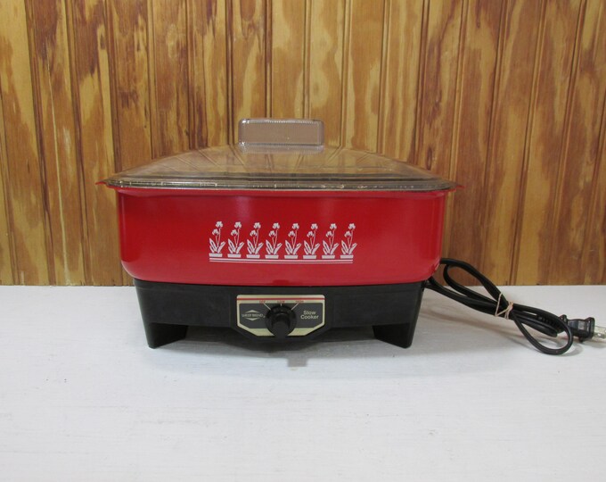 Vintage West Bend Square/rectangular Slo/slow Cooker/ Crock Pot/lazy ...