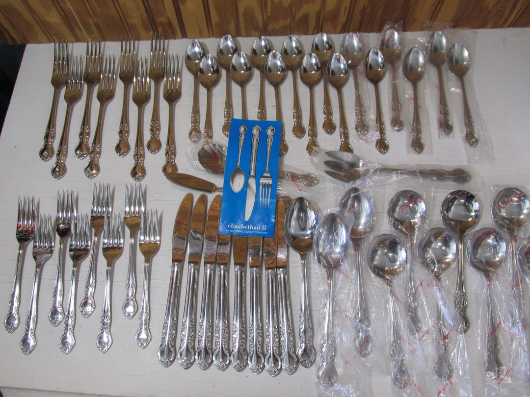 Vintage Nasco Elizabethan II Japan Silverware Set- National Silver ...