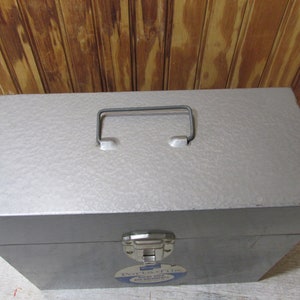 Vintage Hamilton Porta File Metal Locking File Box Storage Box Lock Box ...