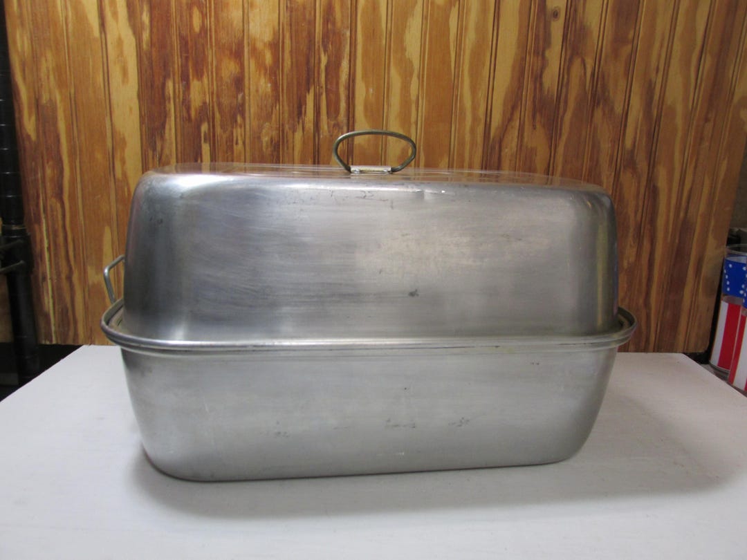 Vintage Wear Ever Large Rectangular Aluminum Roasting Pan Turkey ...