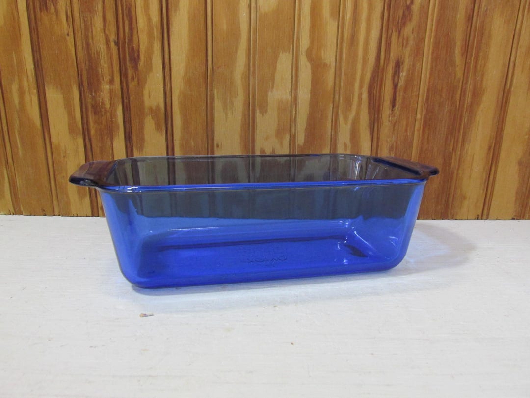 Vintage Pyrex Cobalt Blue Glass Loaf Pan 213-R- 1.5 Ouart - Etsy