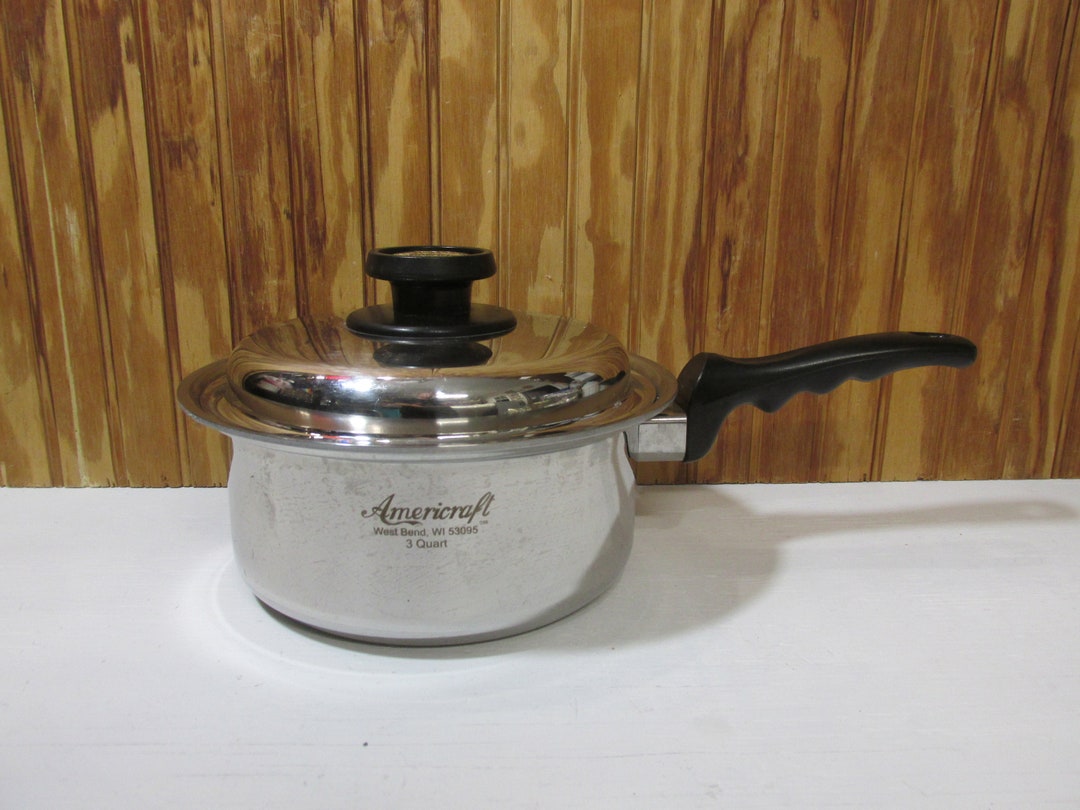 Vintage West Bend Kitchen Craft Americraft 3 Quart Pot With Lid 53095 ...