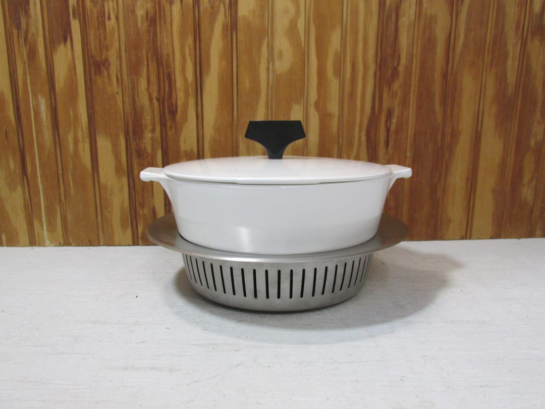 Vintage Corning Ware White B-1 1 Quart Buffet Server With Lid and ...