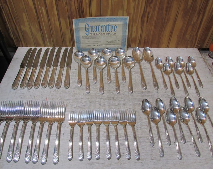 Vintage 1935 WM Rogers Mfg. Co. Original Rogers Silverplate Flatware ...