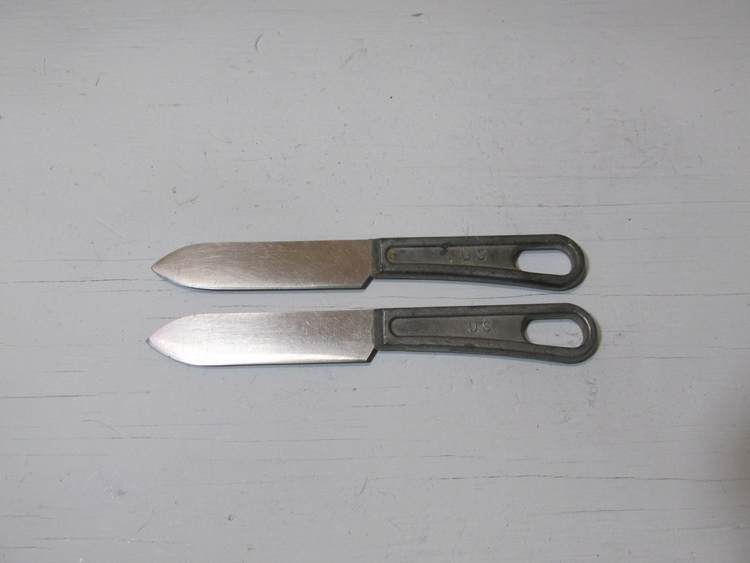 Set of 2 US Military Mess Kit Knives- Aluminum Handle - Etsy