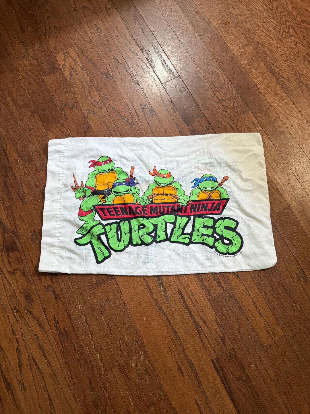 Vintage 1990 Teenage Mutant Ninja Turtles Pillowcase Mirage Studios - Etsy