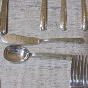 Vintage Knickerbocker Roseanne Pattern Silverplate Flatware Silverware ...