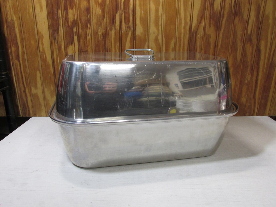 Vintage Wear- Ever Large Rectangular Aluminum Roasting Pan- Turkey ...
